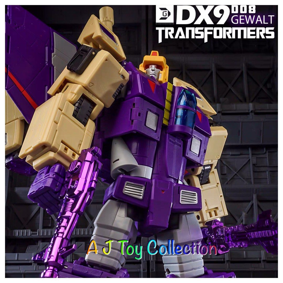 [ In Stock ] Transformers DX9 D08 Gewalt triple changer (Not Blitzwing ...