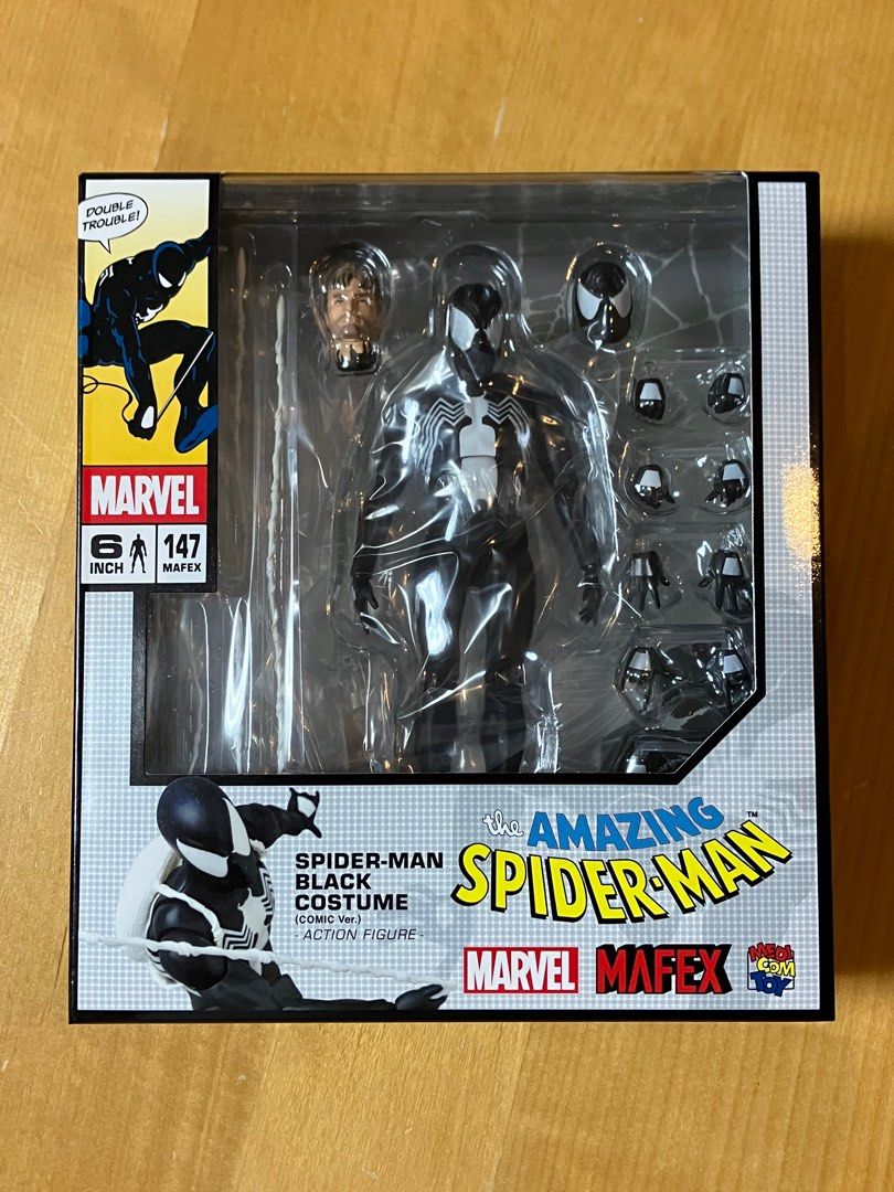 全新 Mafex No.147 Spiderman Black Costume Comic Ver. 蜘蛛俠 Spider Man 漫畫 ...