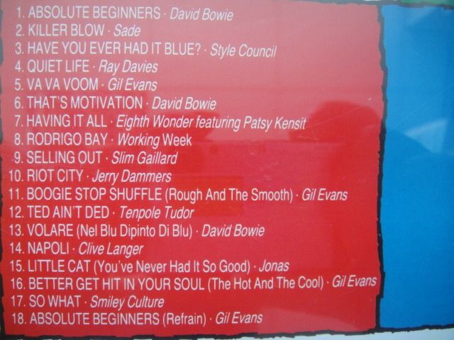 Absolute Beginners (OST) CD (David Bowie, Sade, Style Council, Ray ...