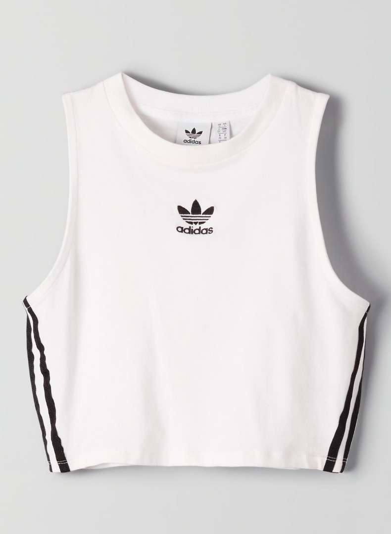 Adidas cropped top, Women's Fashion, Activewear on Carousell