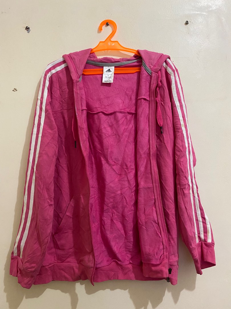 Adidas Pink Jacket, Women's Fashion, Coats, Jackets and Outerwear on ...