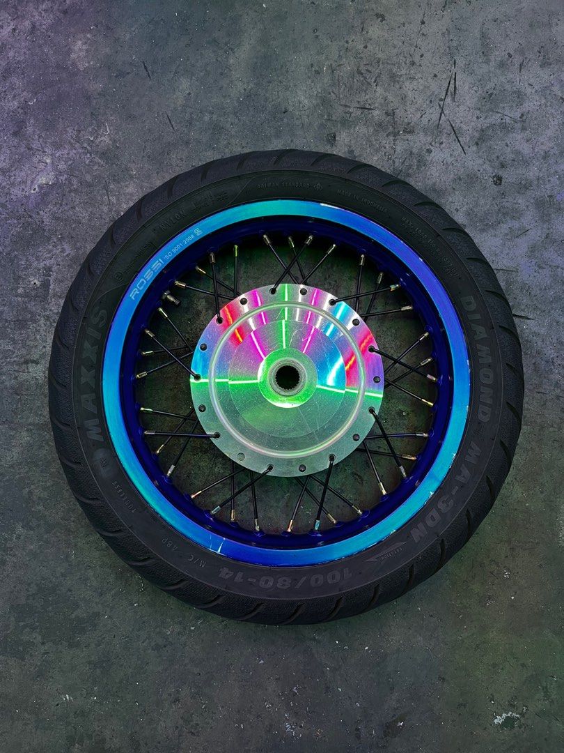 AEROX RIM 14 SPOKE, Motorcycles, Motorcycle Accessories on Carousell