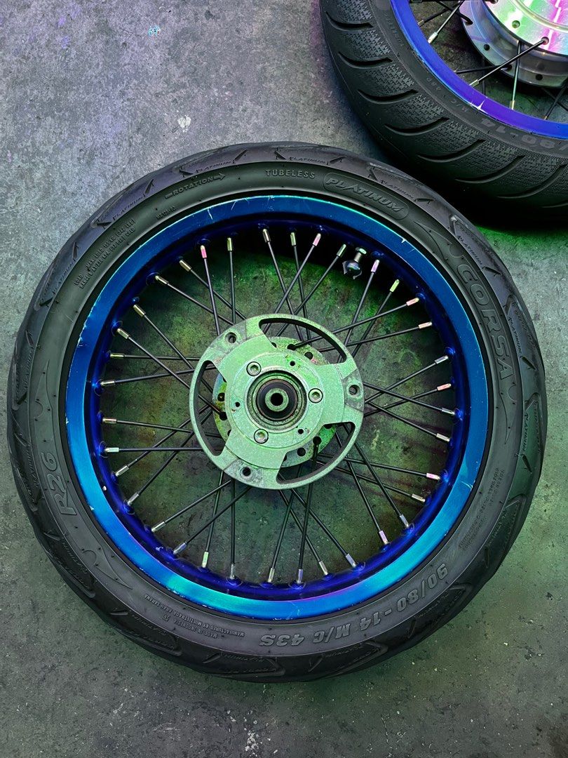 AEROX RIM 14 SPOKE, Motorcycles, Motorcycle Accessories on Carousell