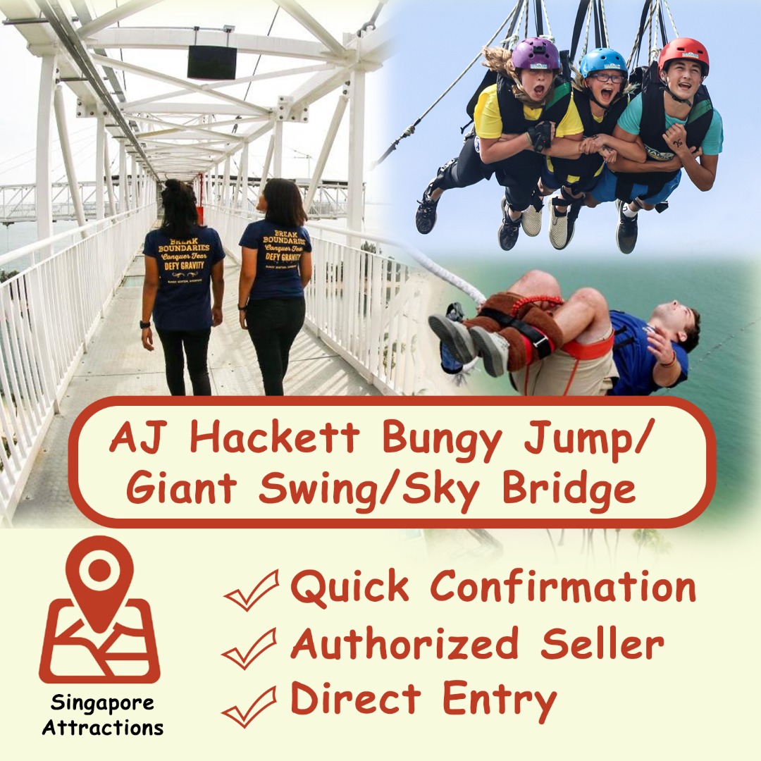 AJ HACKETT [SKY BRIDGE/GIANT SWING/BUNGY JUMP], Tickets & Vouchers, Local Attractions ...