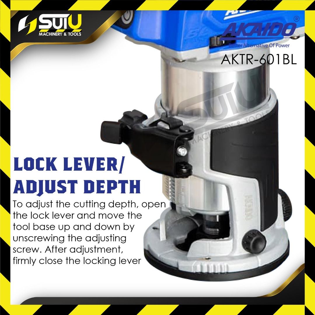 AKAIDO SP2.0 21V Super Save Combo AKTR-601BL Brushless Cordless Trimmer Router / Mesin Pemangkas ...