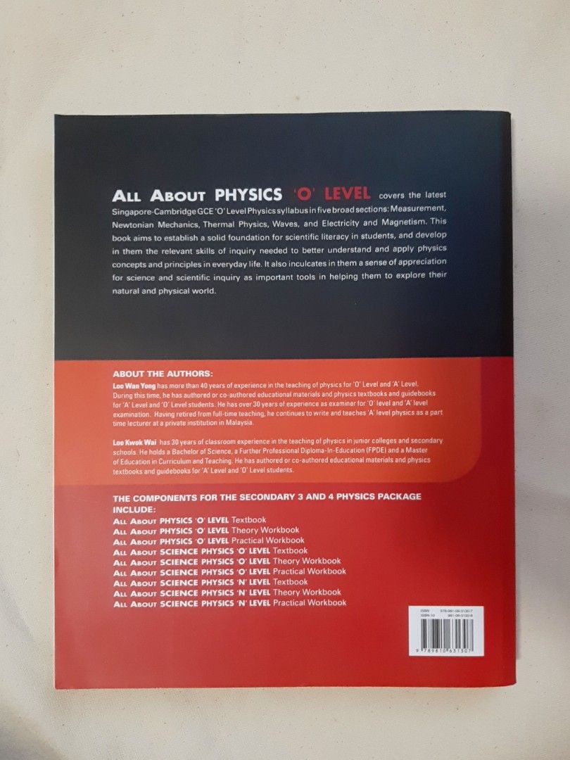 All About Physics O Level Textbook, Hobbies & Toys, Books & Magazines ...