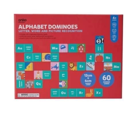Anko Alphabet Dominoes Activity Set P699, Hobbies & Toys, Toys & Games ...
