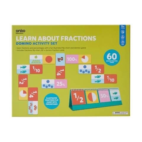Anko Learn About Fractions Domino Activity Set, Hobbies & Toys, Toys ...