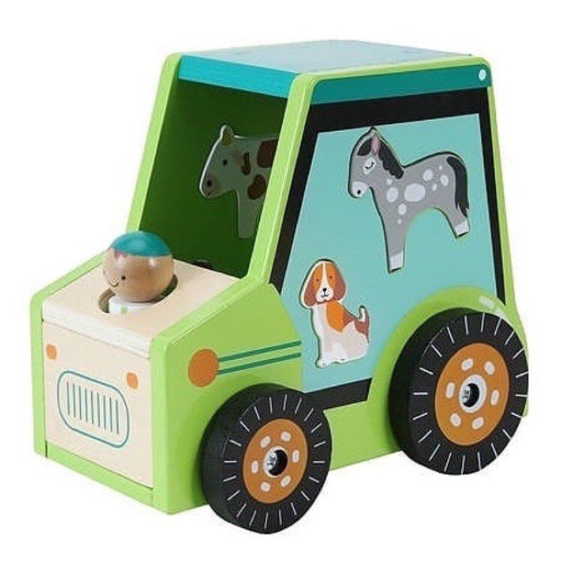 Anko Wooden Farm Shape Sorter Vehicle, Hobbies & Toys, Toys & Games on ...