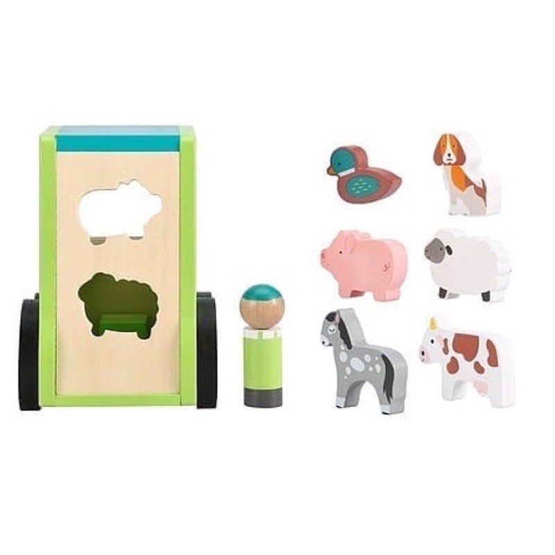Anko Wooden Farm Shape Sorter Vehicle, Hobbies & Toys, Toys & Games on ...