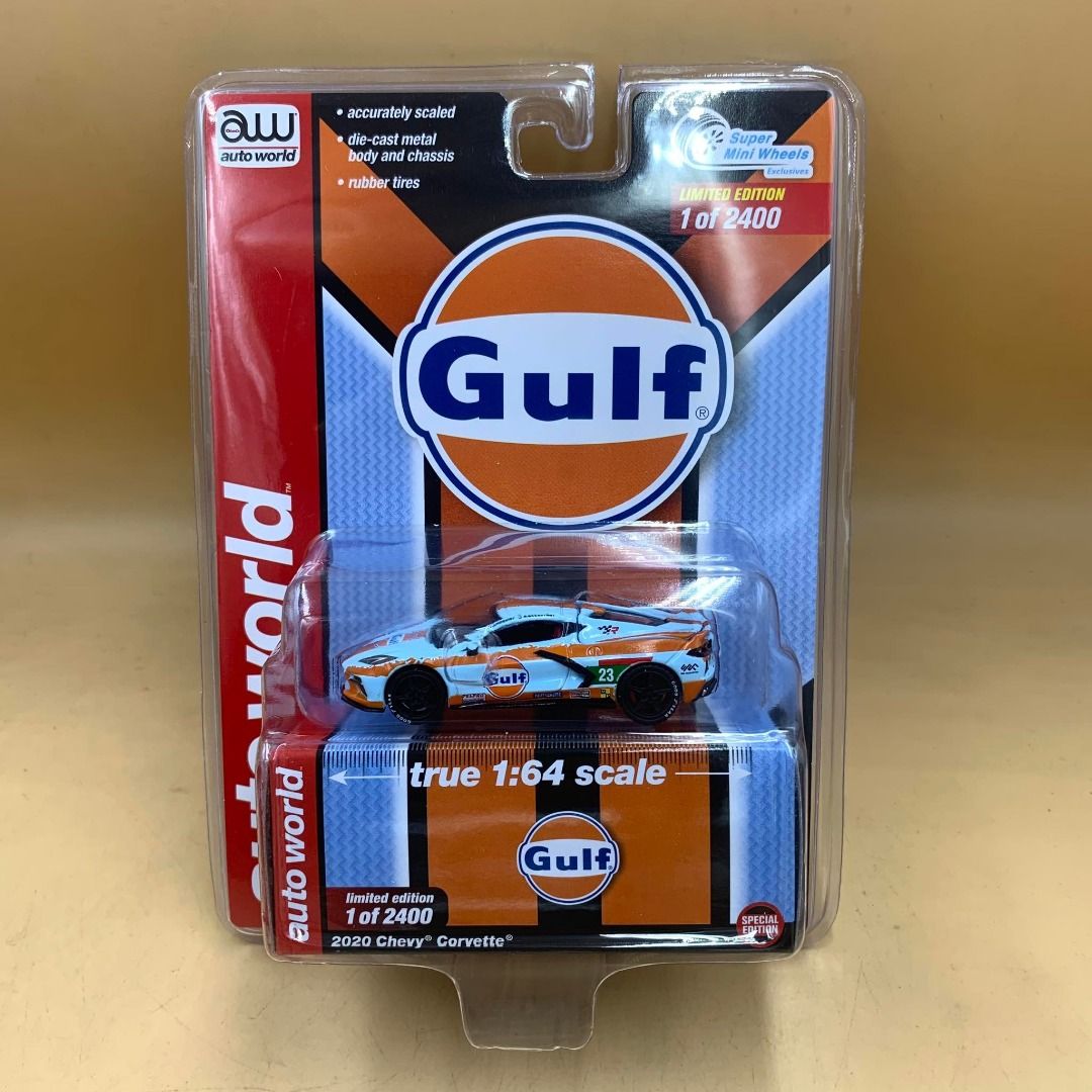 Auto World 1/64 Scale 2020 Chevrolet Corvette Gulf Livery CP7895 ...