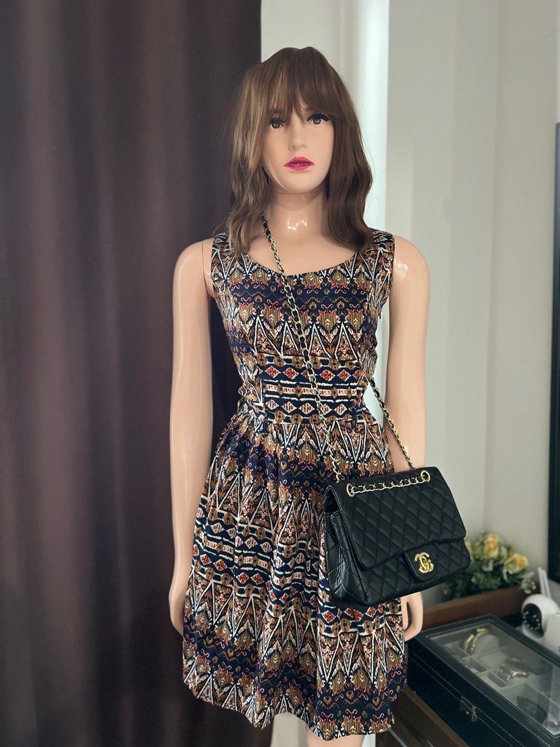 Aztec Mini Dress, Women's Fashion, Dresses & Sets, Dresses on Carousell