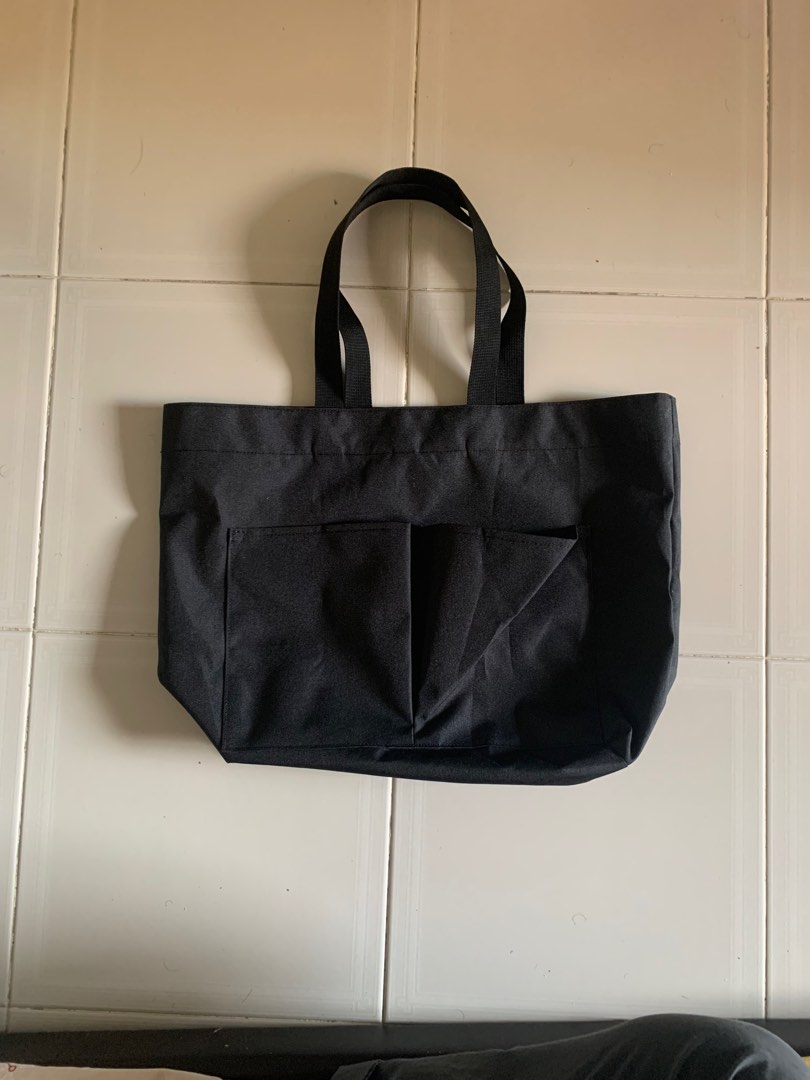 Black Muji Tote Bag, Women's Fashion, Bags & Wallets, Tote Bags on ...
