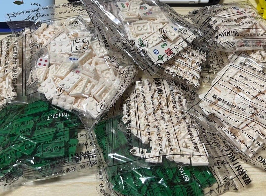 Bricks/Lego Mahjong Set, Hobbies & Toys, Toys & Games on Carousell