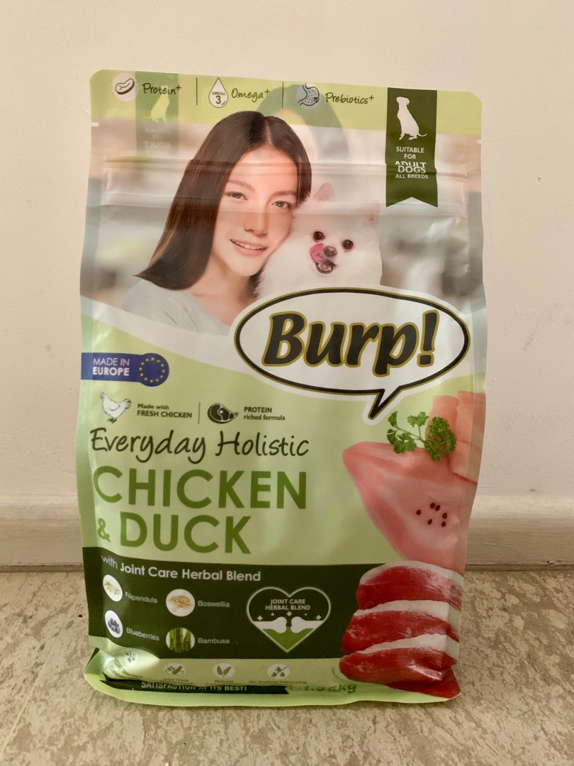 Burp! Chicken & Duck kibbles (dog dry food), Pet Supplies, Pet Food on ...
