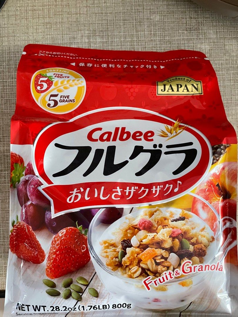 Calbee Fruit & Granola, Food & Drinks, Packaged & Instant Food on Carousell
