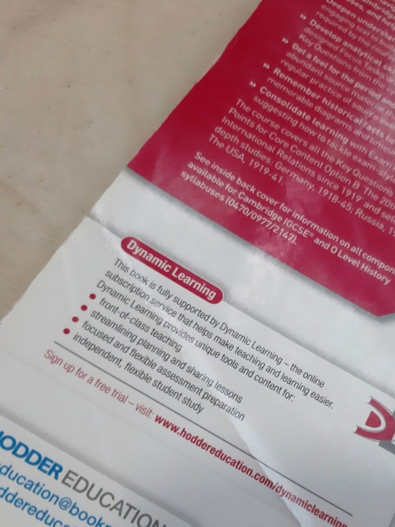 Cambridge Igcse And O Level History Option B The 20th Century 2nd