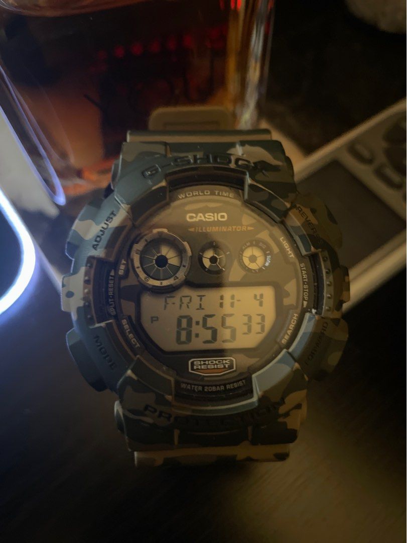 Casio Gshock Camo digital watch ( Authentic ), Men's Fashion, Watches ...