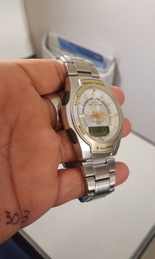 Casio prayer compass original, Luxury, Watches on Carousell