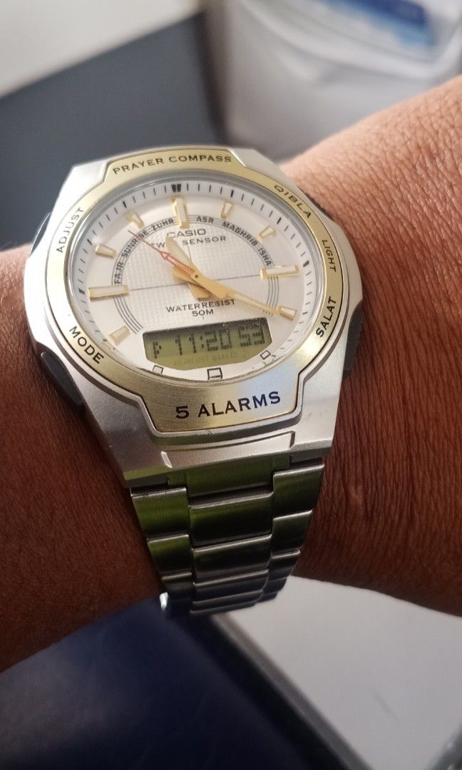Casio prayer compass original, Luxury, Watches on Carousell