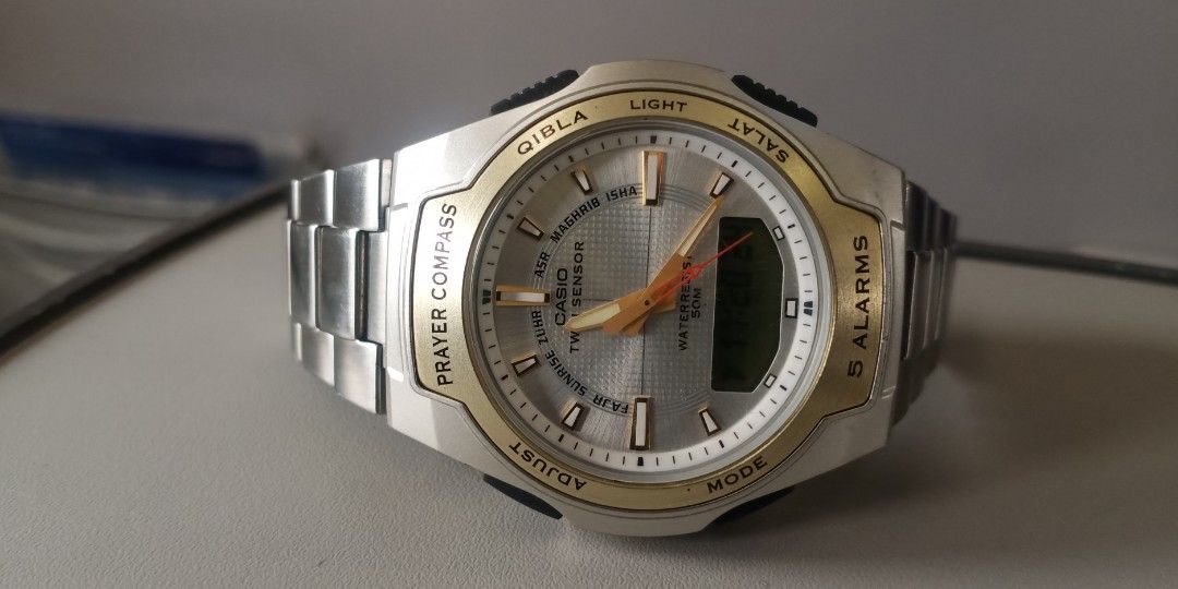 Casio prayer compass original, Luxury, Watches on Carousell