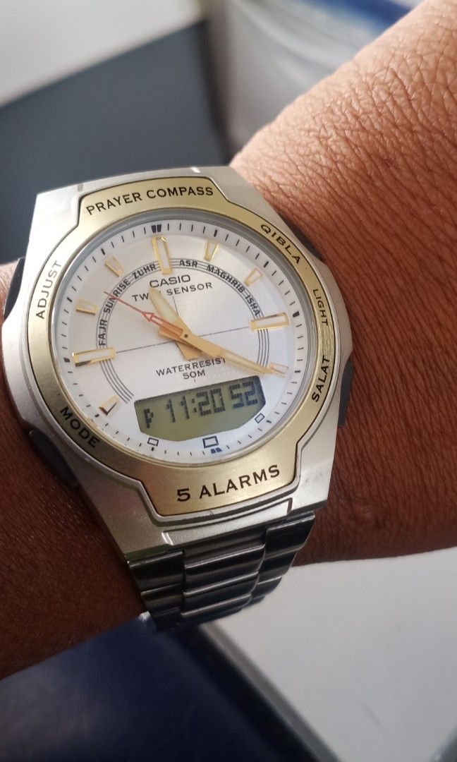 Casio prayer compass original, Luxury, Watches on Carousell