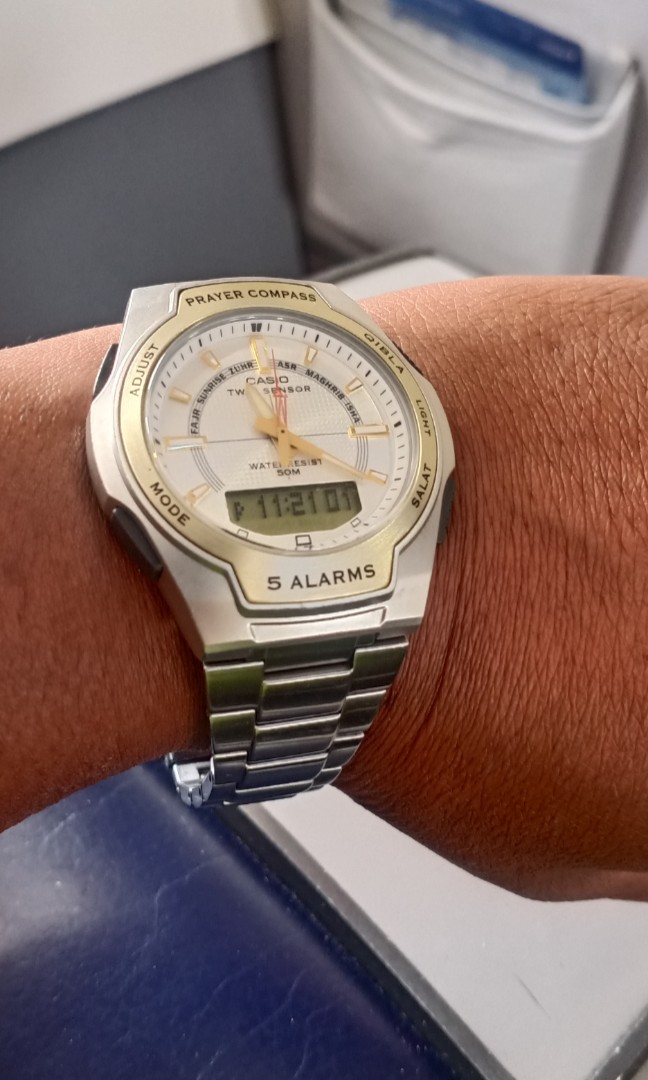 Casio prayer compass original, Luxury, Watches on Carousell