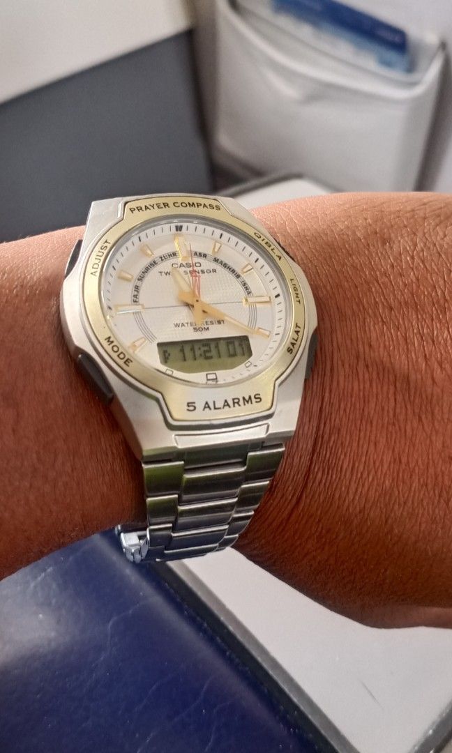 Casio prayer compass original, Luxury, Watches on Carousell