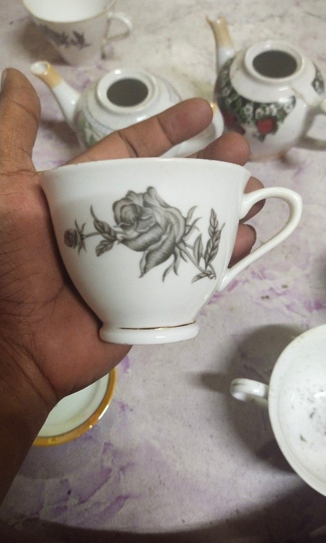 Cawan bunga padi,bunga kangkong, Hobbies & Toys, Collectibles ...