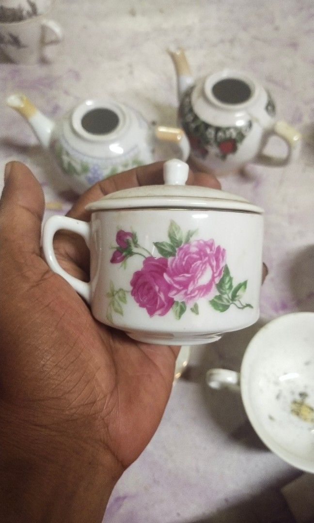 Cawan bunga padi,bunga kangkong, Hobbies & Toys, Collectibles ...