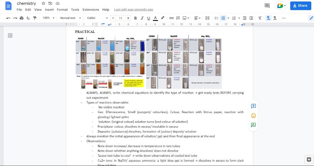 CHEMISTRY O-LEVEL NOTES 2021/2022 + PRACTICAL NOTES, Hobbies & Toys ...