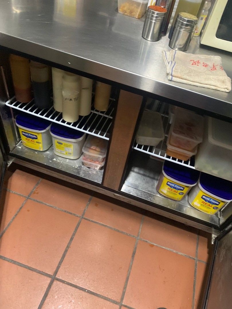 Chiller with counter top / industrial kitchen (2 of them, price is for ...