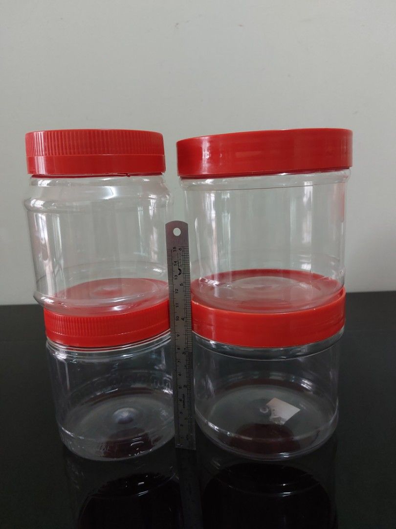CNY Containers cookies Jar Plastic transparent food Storage, Furniture ...