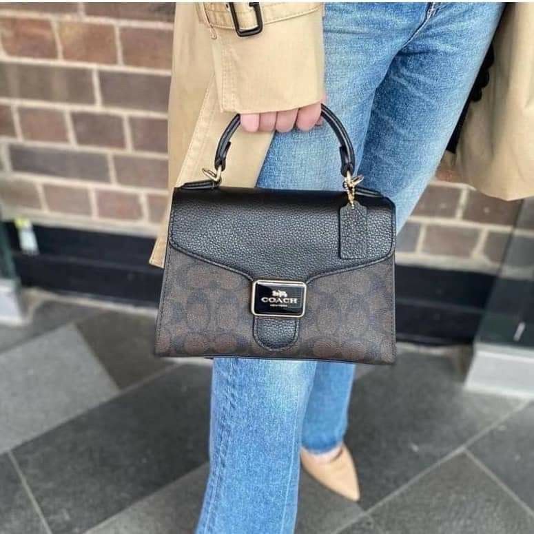 COACH Pepper Satchel In Signature Canvas, Luxury, Bags & Wallets on ...