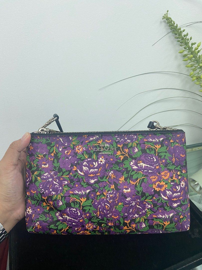 COACH Rose Meadow Lyla Violet Crossbody Bag, Luxury, Bags & Wallets on ...