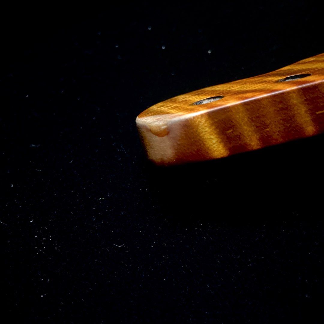 Custom 3A Flame Maple telecaster neck with Indian Rosewood Fingerboard ...