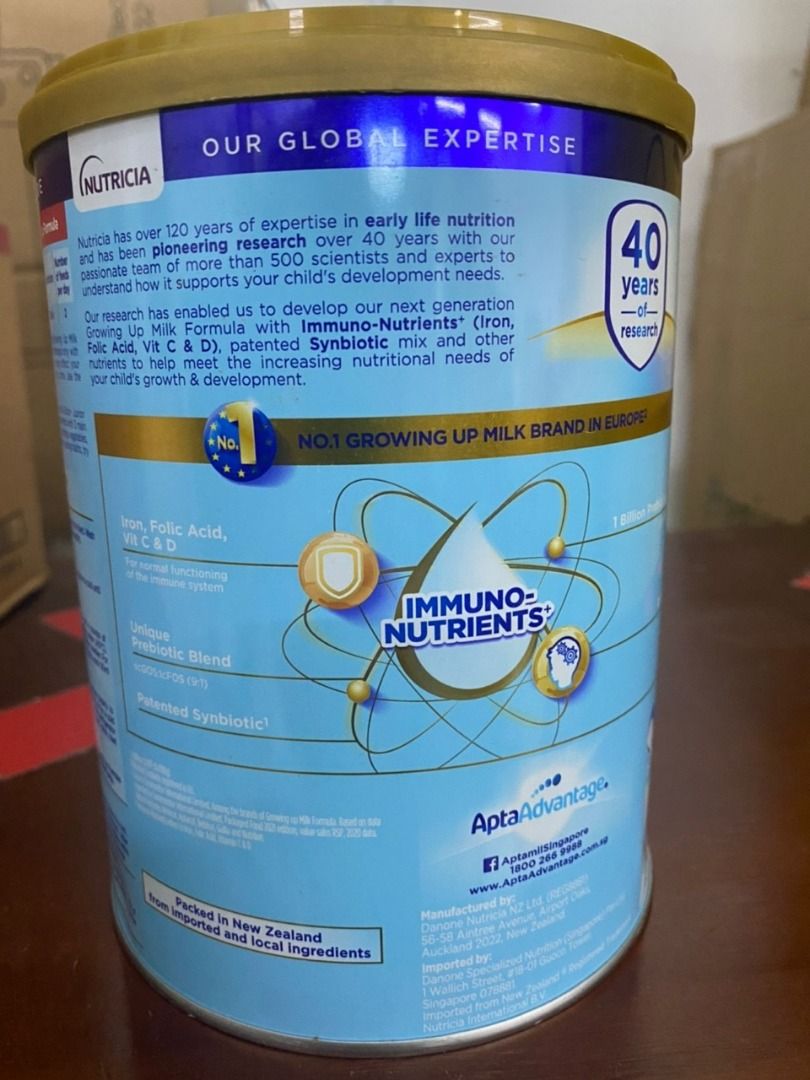 [Dented] Aptamil Gold+ Immuno-Nutrients Stage 4 Junior Growing Up Formula Milk Powder 900g ...