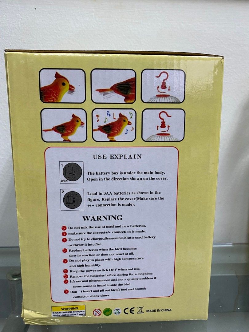 Door sensor bird Cage with Parrot ( sound operated) Aacc167Door sensor ...