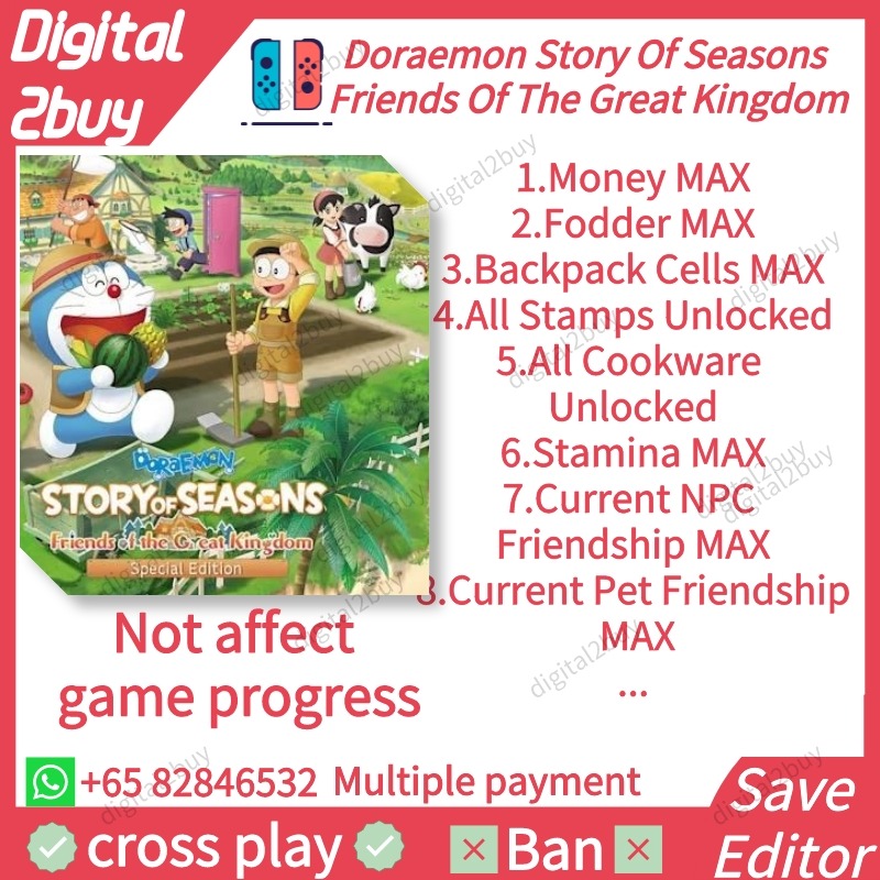Doraemon Story Of Seasons Friends Of The Great Kingdom Save Editor ...