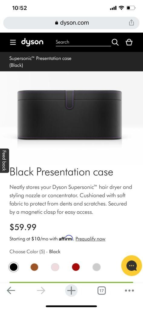 Dyson presentation Case for Supersonic Hair Dryer, Beauty & Personal ...