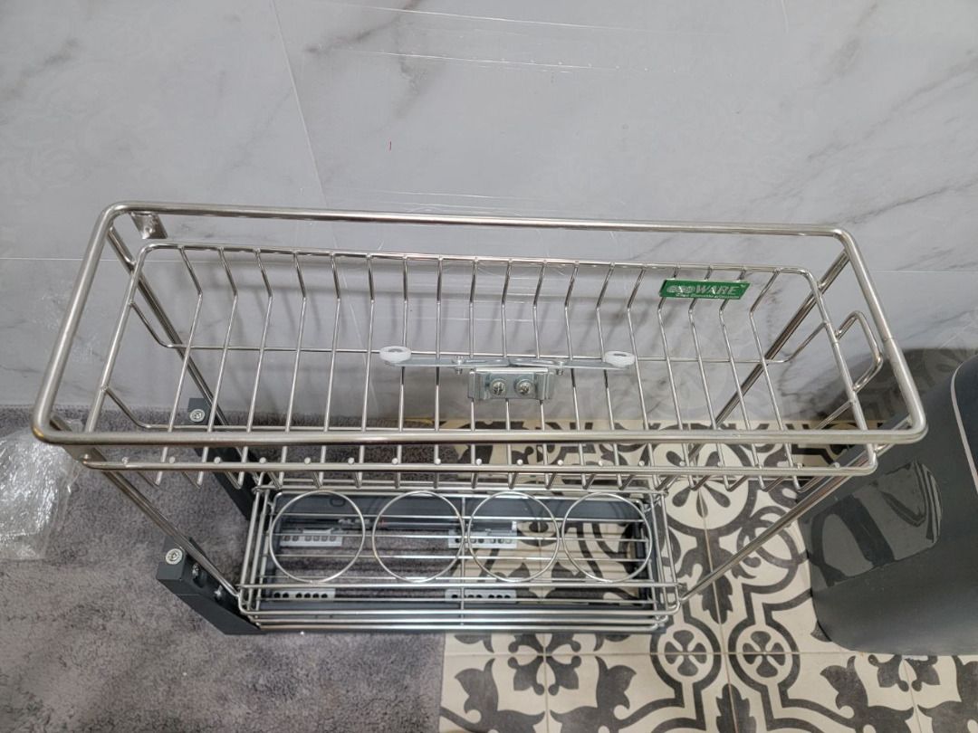 ecoWARE 2 Tier Multifunction Drawer Basket W/Soft-stop, Furniture ...