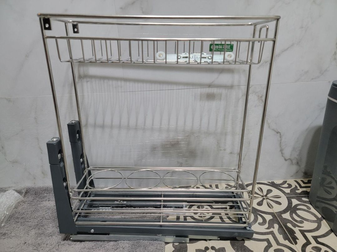 ecoWARE 2 Tier Multifunction Drawer Basket W/Soft-stop, Furniture ...