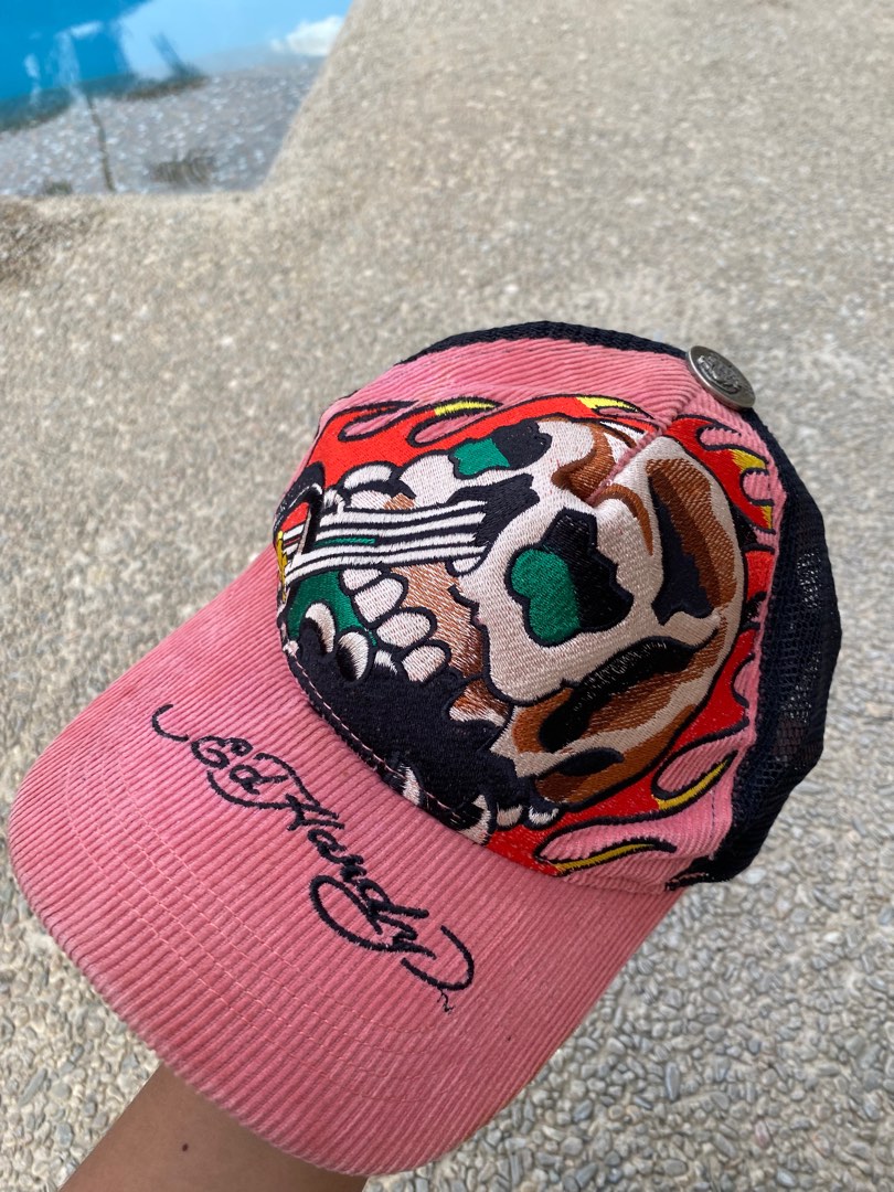 Ed hardy pink culdoroy cap, Men's Fashion, Watches & Accessories, Caps ...