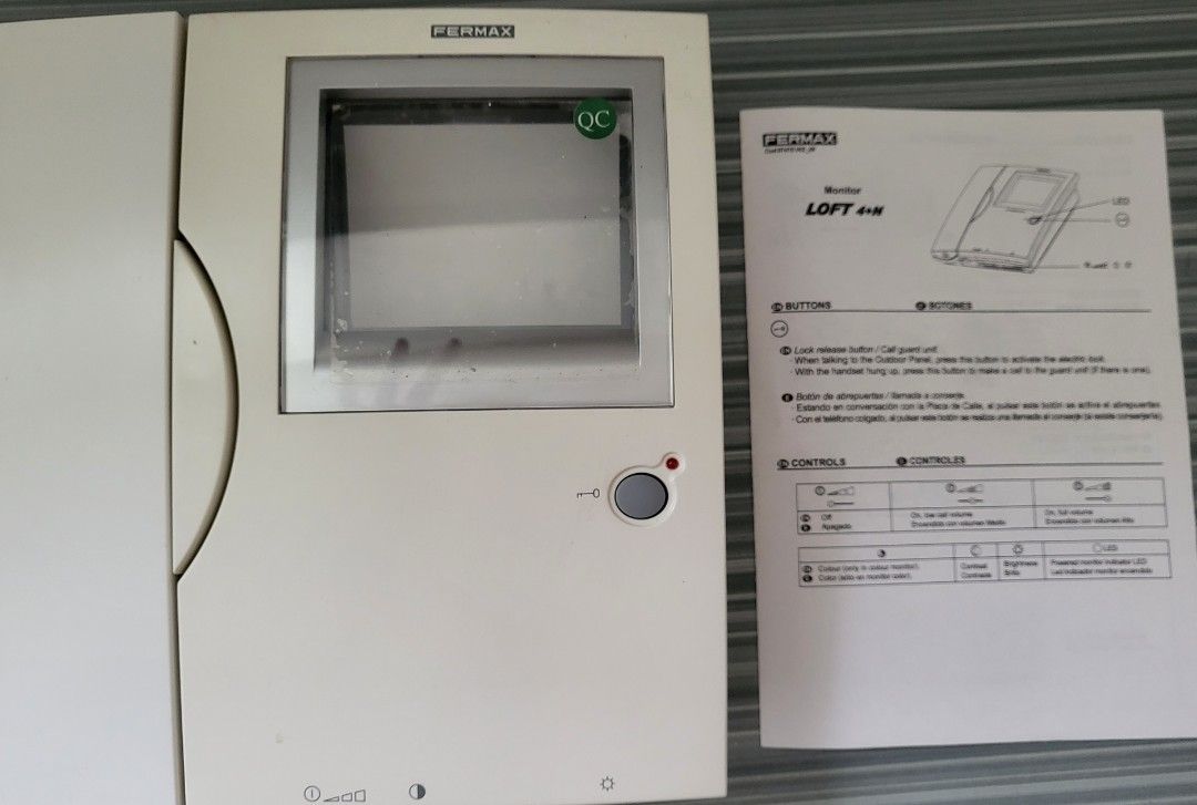 FERMAX Audio/Video Intercom Handset, Furniture & Home Living, Security ...