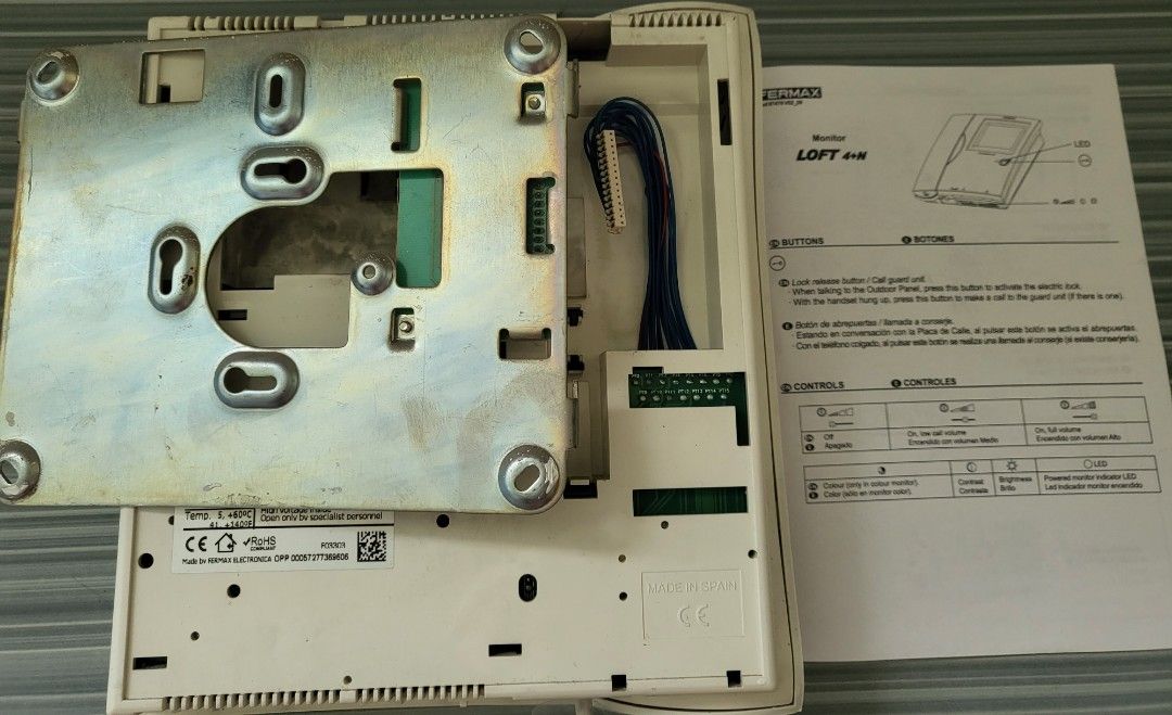 FERMAX Audio/Video Intercom Handset, Furniture & Home Living, Security ...