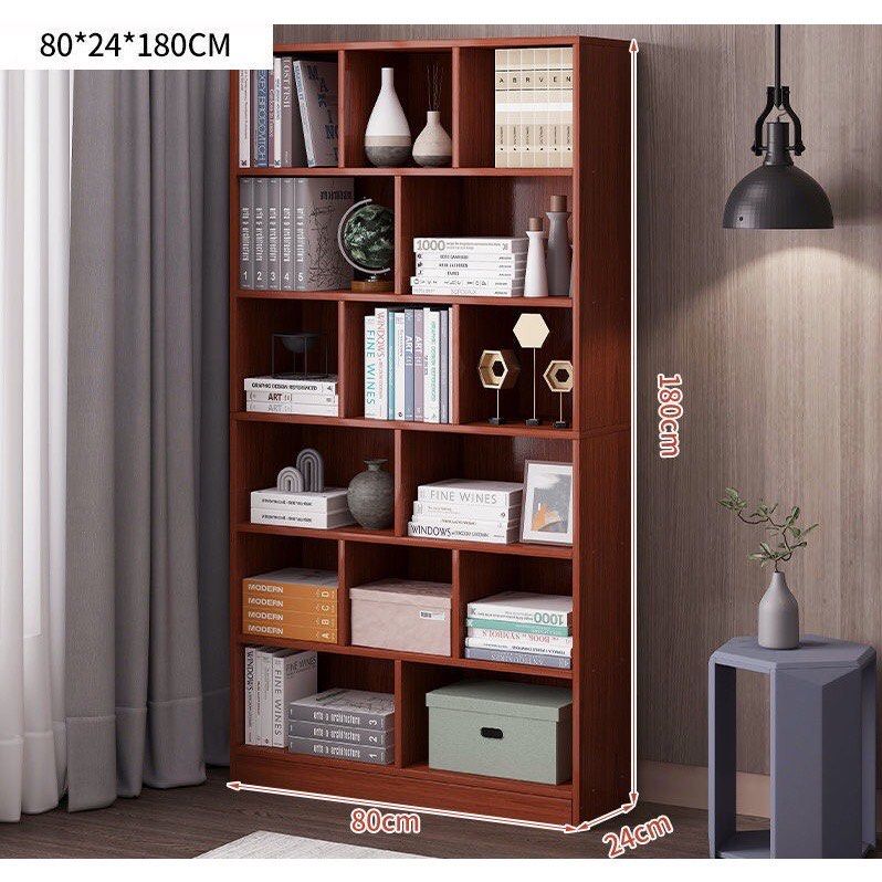 Fiber Board and Wrought Iron unique design allows the bookshelf to ...