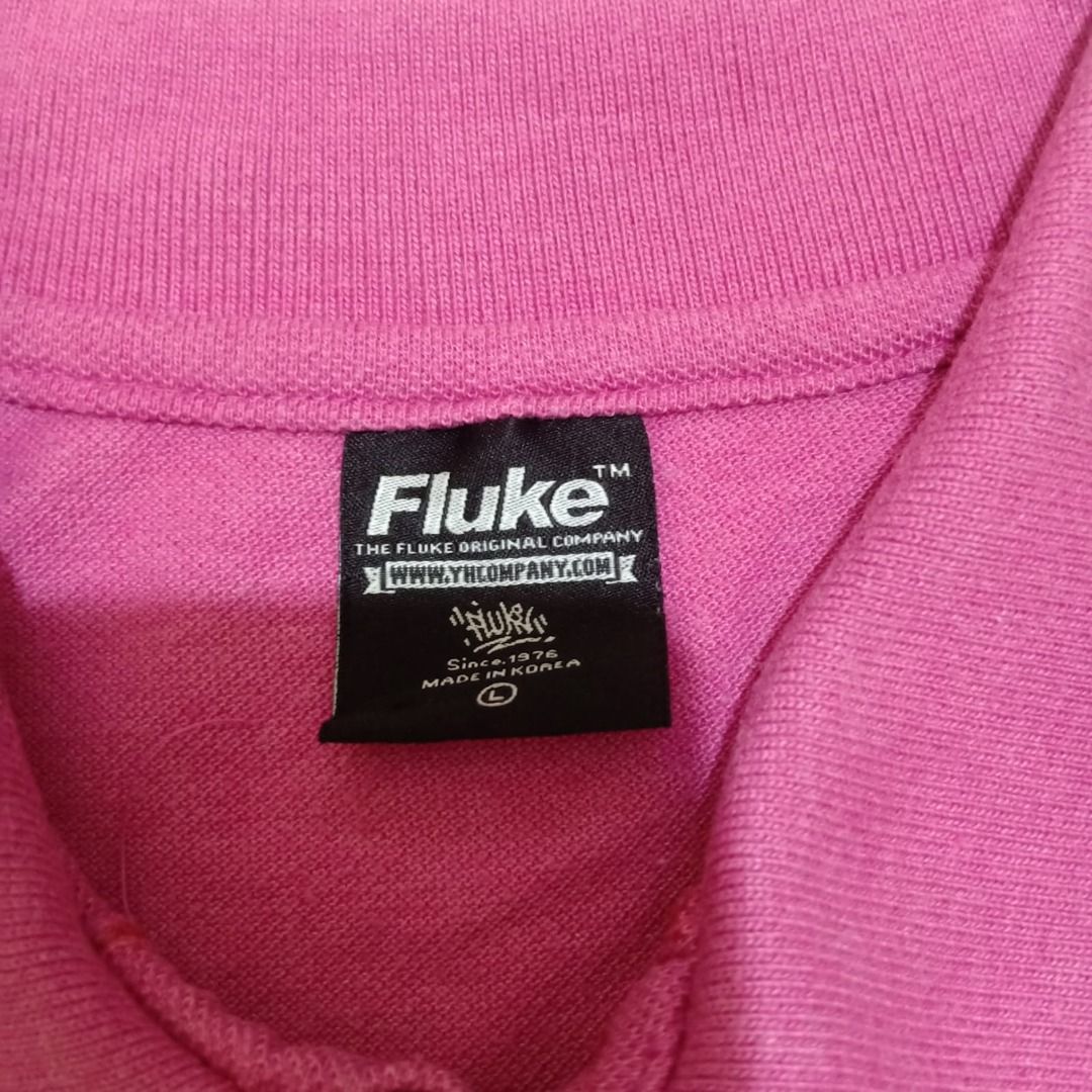 FLUKE POLO T-SHIRT KAOS KERAH IMPORT ORIGINAL, Fesyen Pria, Pakaian ...