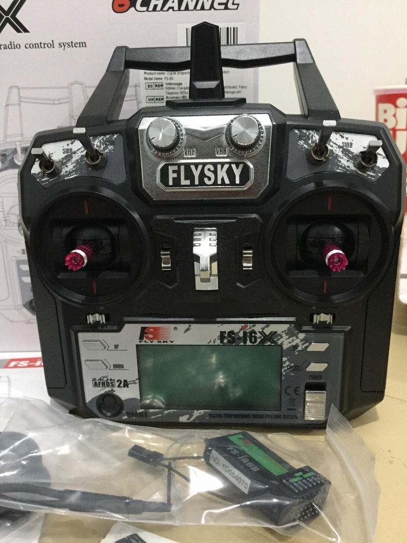 FLYSKY FS-i6X 2.4GHx 10CH TRANSMITTER WITH FS-iA6B RECEIVER ...