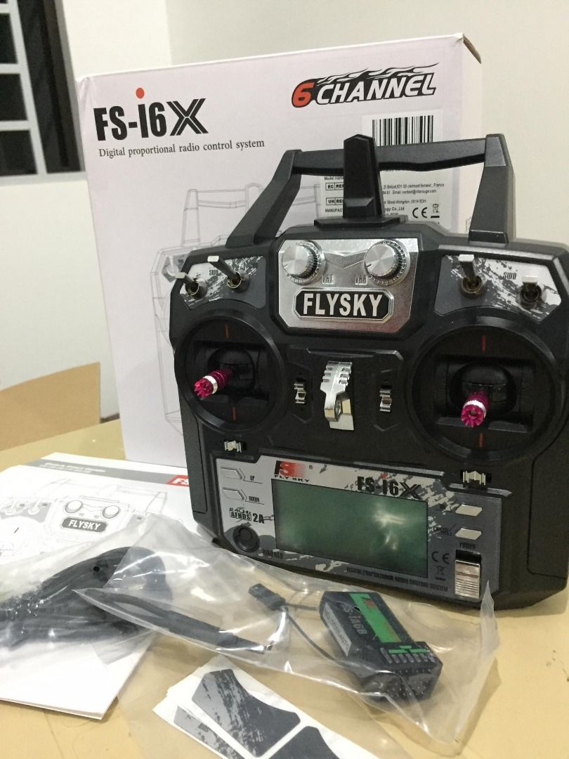 FLYSKY FS-i6X 2.4GHx 10CH TRANSMITTER WITH FS-iA6B RECEIVER ...