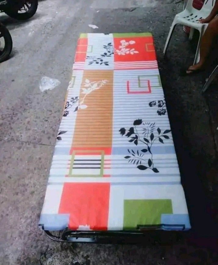 Folding bed with ordinary foam, Furniture & Home Living, Furniture, Bed ...